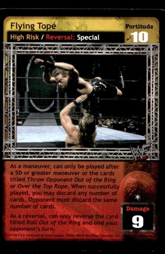 2002 WWE/WWF Raw Deal Flying Tope - RVD #03/150 | eBay