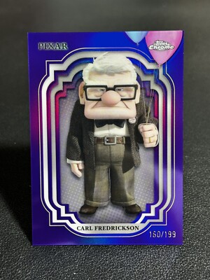2024 Topps Chrome Disney Carl Fredrickson UP Pixar #160/199 PURPLE ...