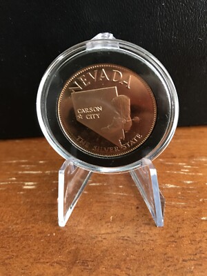 Nevada The Silver State, Attained Statehood 1864 Solid Bronze Coin | eBay