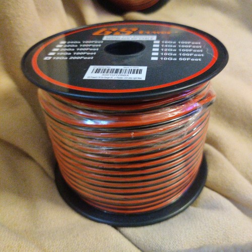 Copper Clad Aluminum Red/Black Zip Cable 200ft 18Ga | eBay