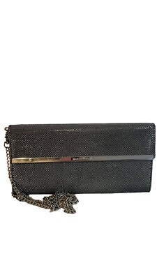 Marco Tozzi Silver Glitter Clutch Bag Silver Chain Evening Bag New | eBay