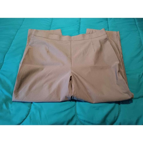 Koret Dress Pants Womens 16 Rayon Mid Rise Elastic Waist Flat Front ...