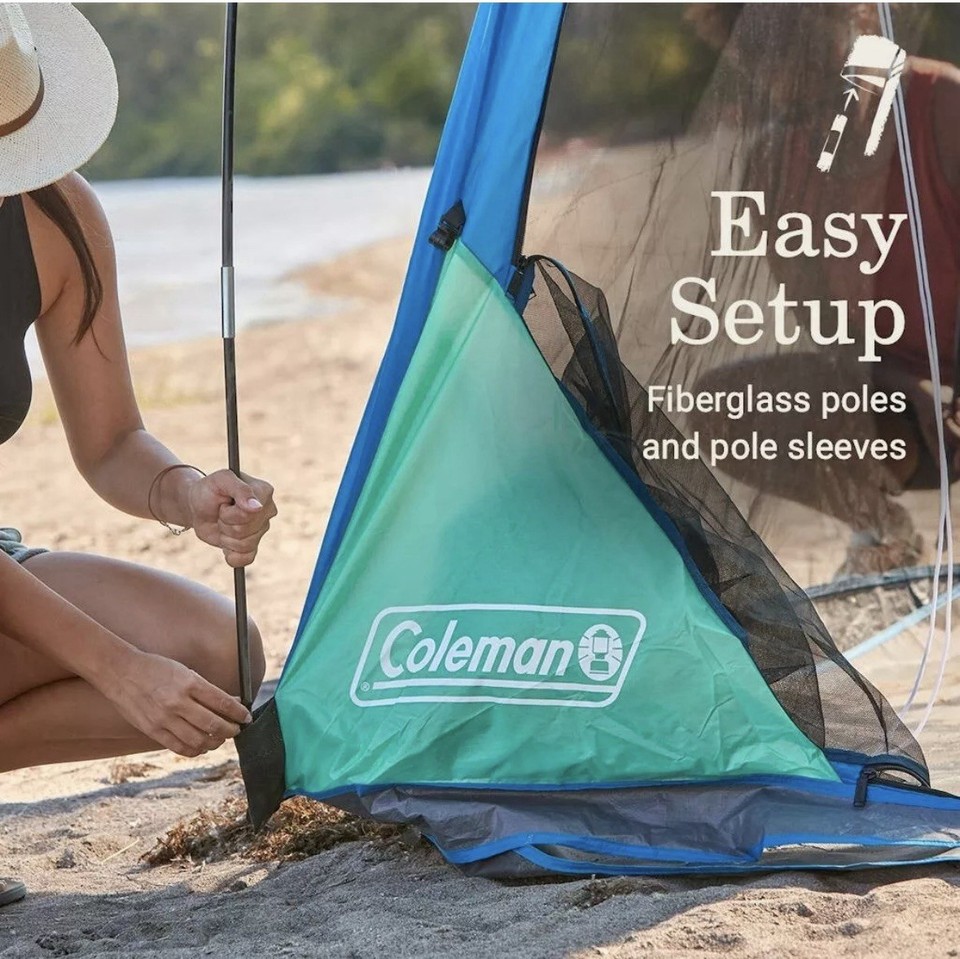 Coleman Skyshade 8 x 8 ft Screen Dome Canopy - Blue 8' x 8' Screen Dome ...