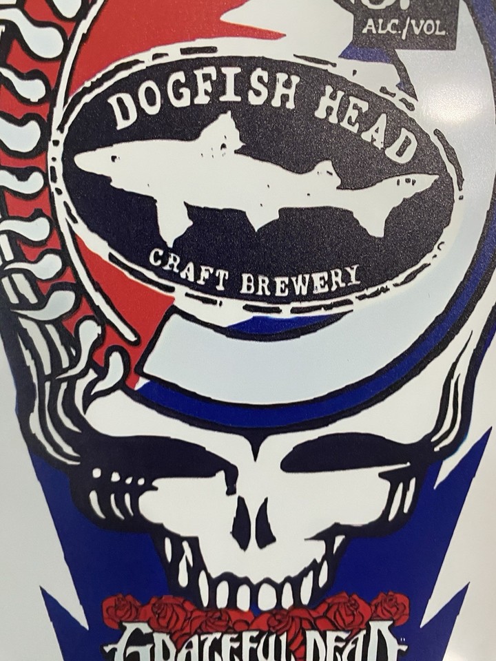 Dogfish Head Beer Grateful Dead Metal Sign Dancing Bear - Jerry Garcia ...