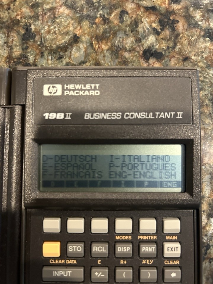 Hewlett Packard 19B II with Optional Leather Case. | eBay