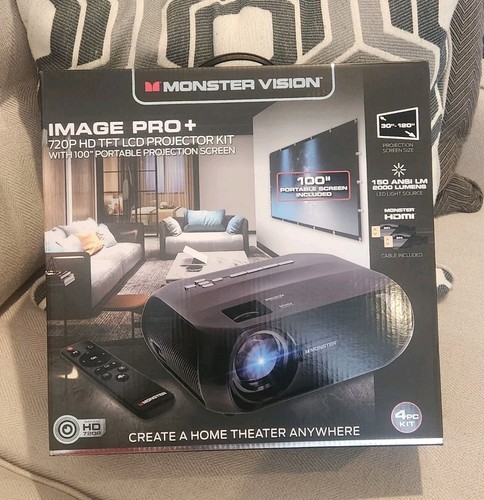NEW MONSTER VISION IMAGE PRO LCD PROJECTOR | eBay