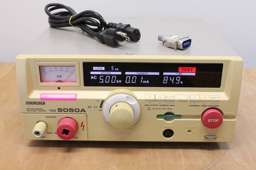 KIKUSUI TOS5050A AC WITHSTANDING VOLTAGE TESTER 5kV 100mA 500VA with ...