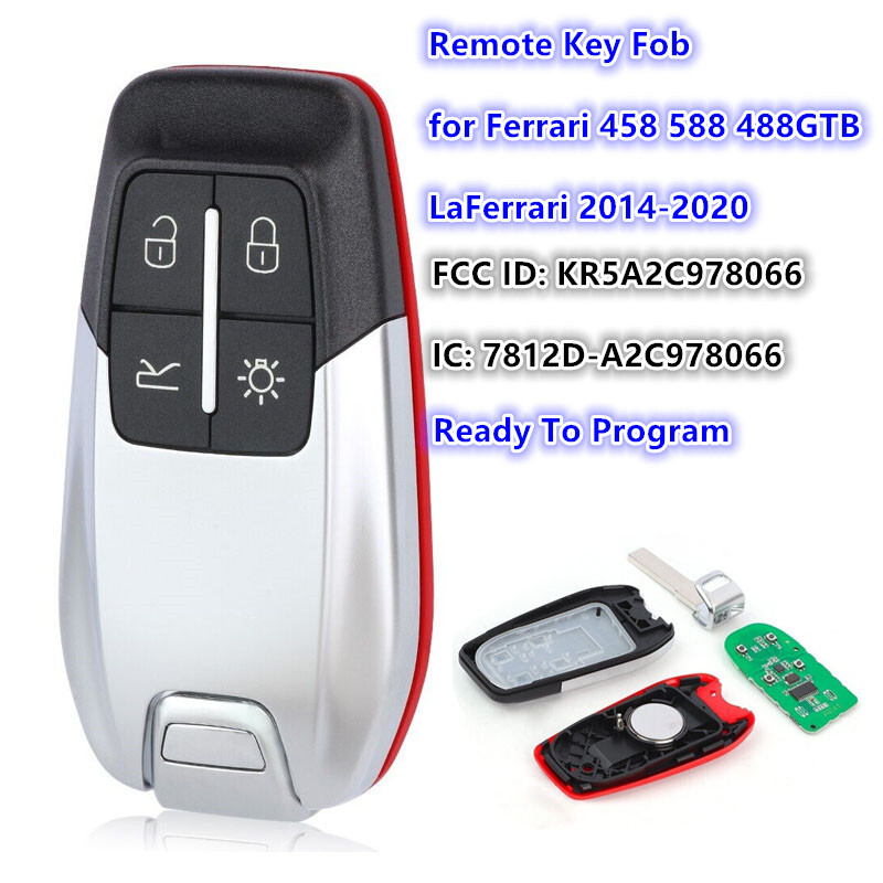 Keyless for Ferrari 458 588 488GTB LaFerrari 2014 2015-2020 Remote Car ...