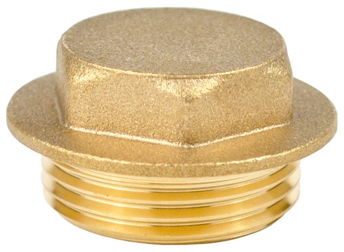 3/4 Inch Brass Flanged Plug | BSP - British Standard Pipe Thread ...