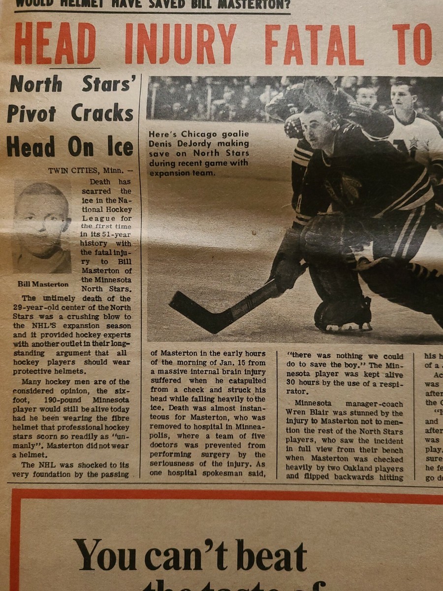 Bill Masterton Injury