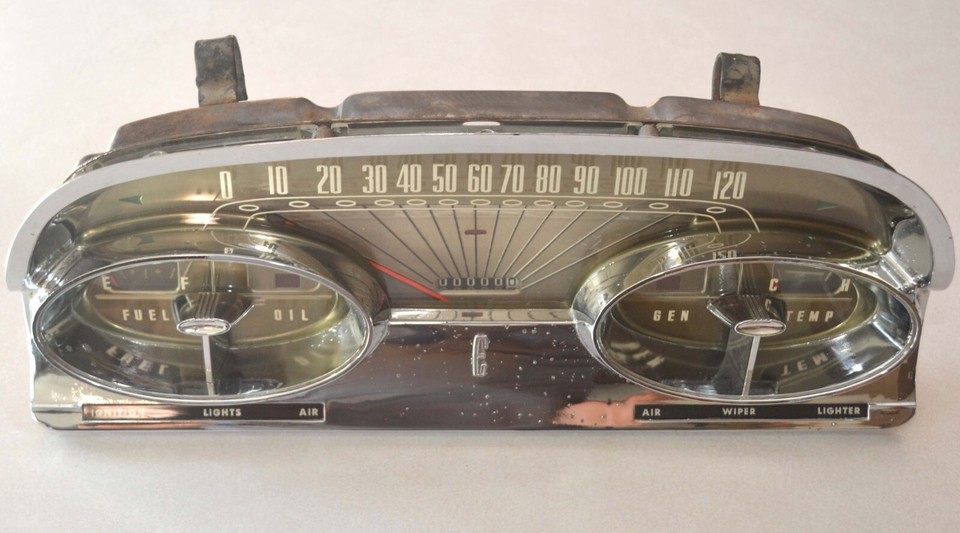 1959 Edsel Speedometer Dash Gauge Instrument Cluster Housing, Ranger ...