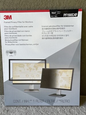 💥💥3M™ PRIVACY FILTER SCREEN FOR MONITORS 19" WIDESCREEN (16:1) PF190W1B ...