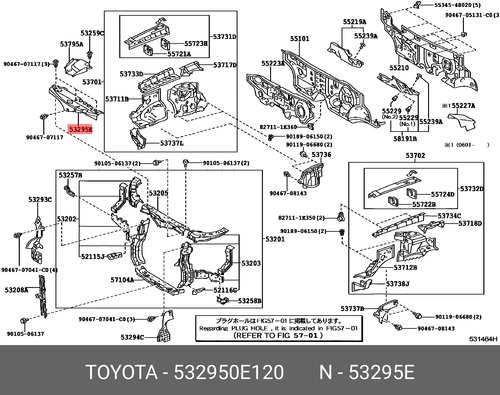 Genuine OE seal, 532950E120 for TOYOTA 53295-0E120 | eBay.de