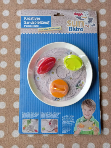 Haba 4976 Sandspielzeug Sun Bistro Pizzabäckerei mit Pizzastempeln ...