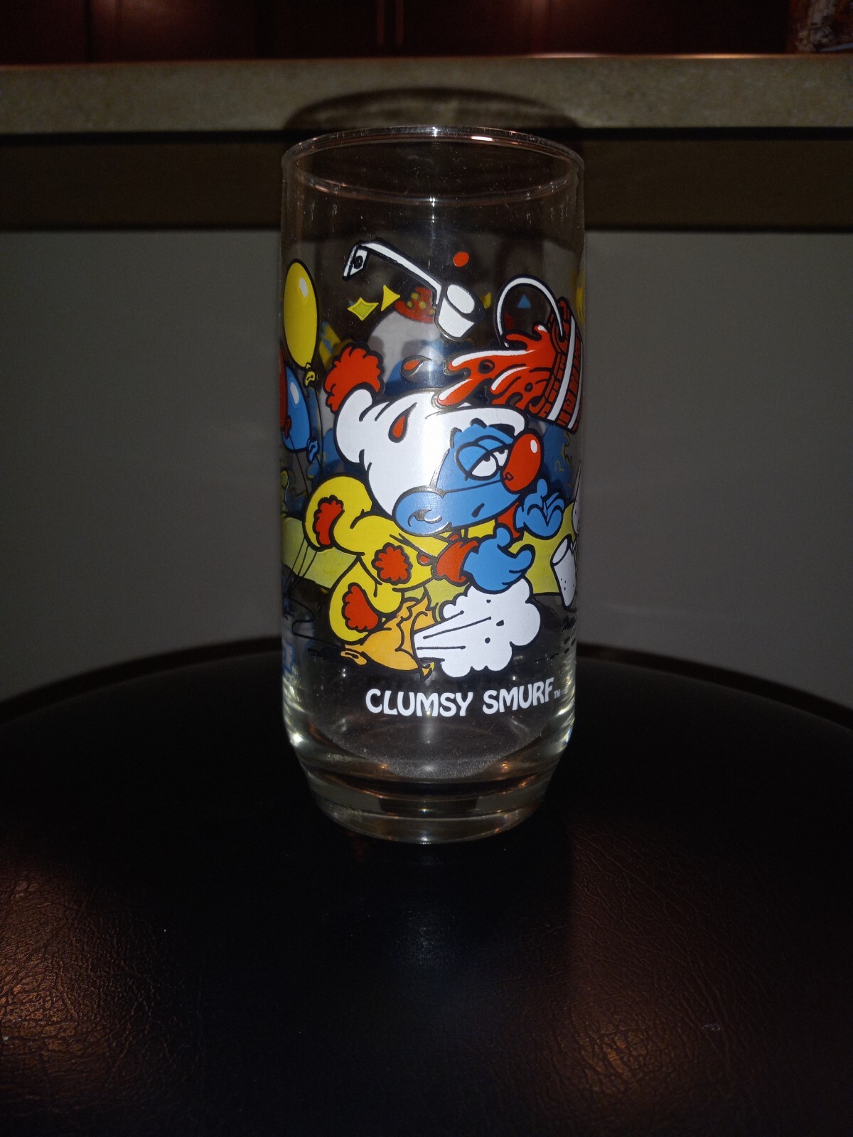 Smurf Drinking Glass Clumsy 1983 | eBay