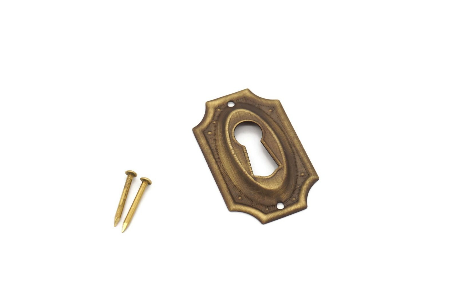 1 5/8 Keyhole Cover Plate Escutcheon Furniture Key Hole Lock Plate ...