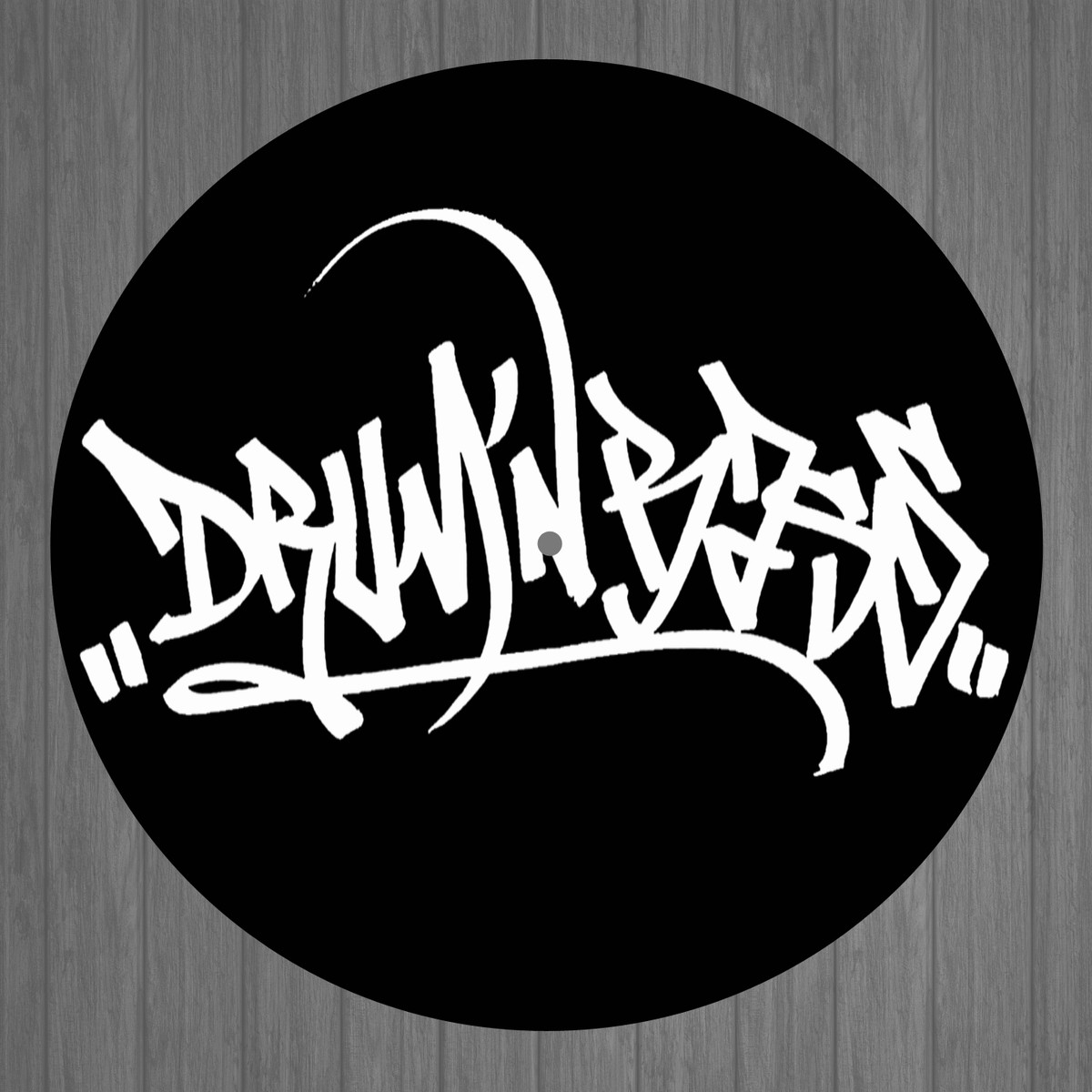 Drum And Bass Logo Bass Drum Logo Sticker, White | Drum Workshop Inc.