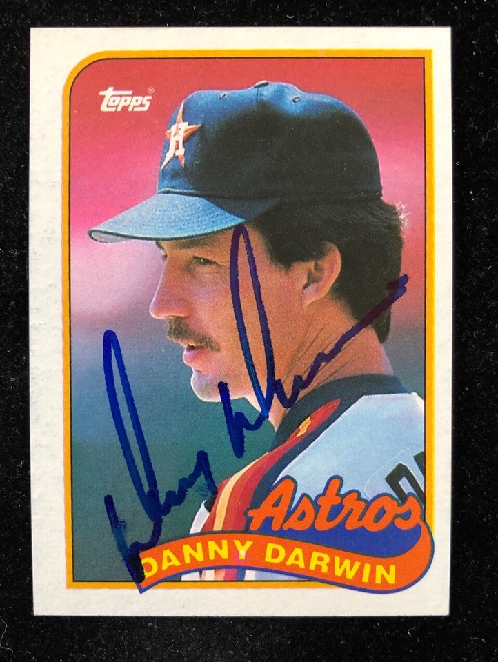 DANNY DARWIN 1989 TOPPS AUTOGRAPHED SIGNED AUTO BASEBALL CARD 719 ...