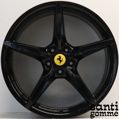 1 rim Alloy Ferrari 488 F8 Tribute Track 9 X 20 " Original Black 307422 ...