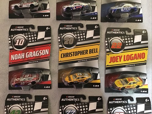 2024 NASCAR Authentics Wave 9 Complete Set 1/64 Scale Busch Gragson ...