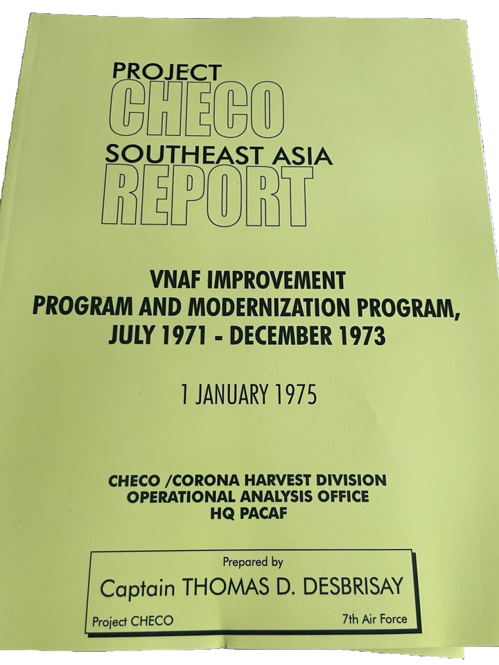 Project CHECO Vietnam War Reports – Declassified USAF Military History ...