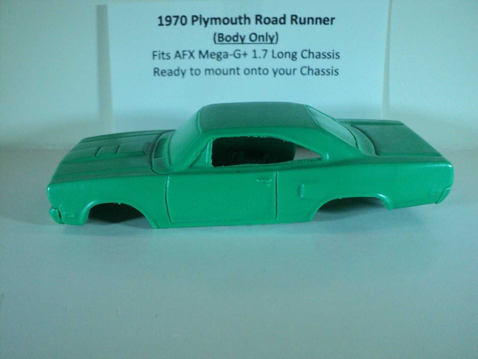 HO scale Slot Car Custom Resin body only NeonGreen Plymouth Road Runner ...