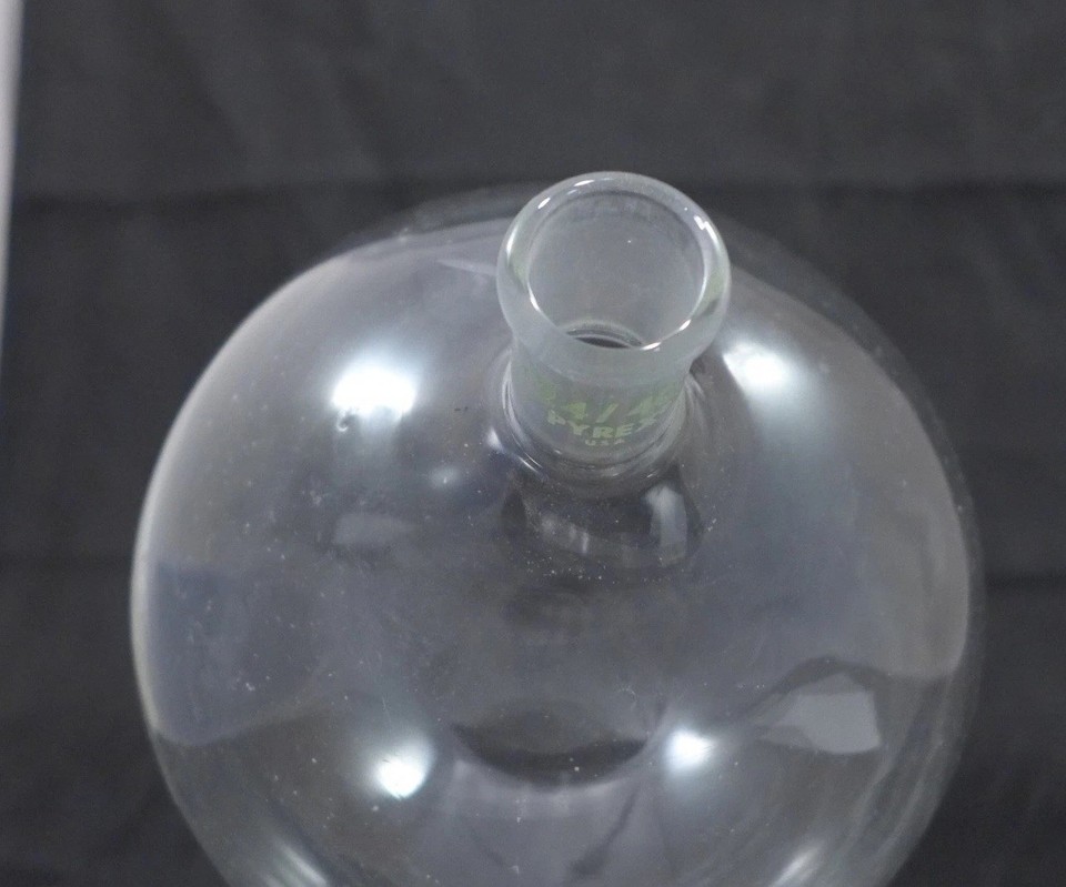 CORNING Round Bottom Flask, 2000mL, short neck ST 24/40 #4320-2L | eBay