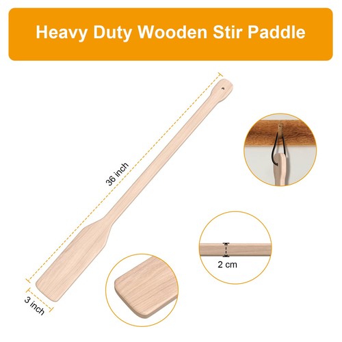 36 inch Large Wooden Mixing Stirring Paddle-Kitchen Accessories,Wood ...