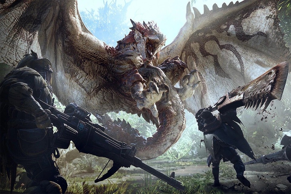 Monster Hunter Moster Fight Tv Video Game GLOSSY Poster print 16"x24 ...