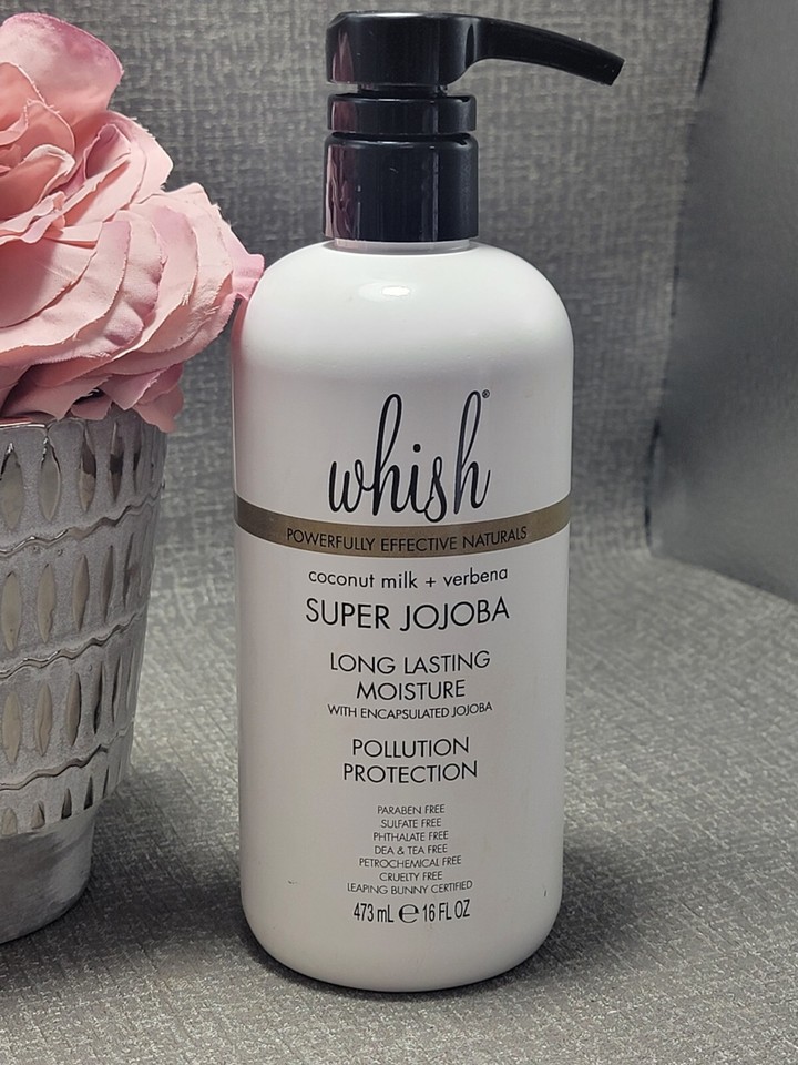 Whish Coconut Milk + Verbena Super Jojoba Moisturizer 16 oz New Body ...