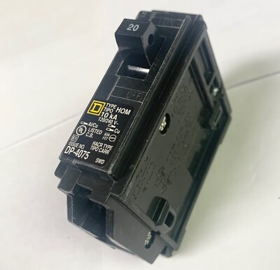 SQUARE D HOM120 Single Pole 20 AMP Type HOM Homeline Circuit Breaker | eBay