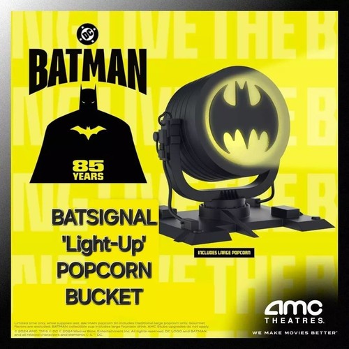 Batman 85th Anniversary Bat Signal Floodlight Light Up Popcorn Bucket ...