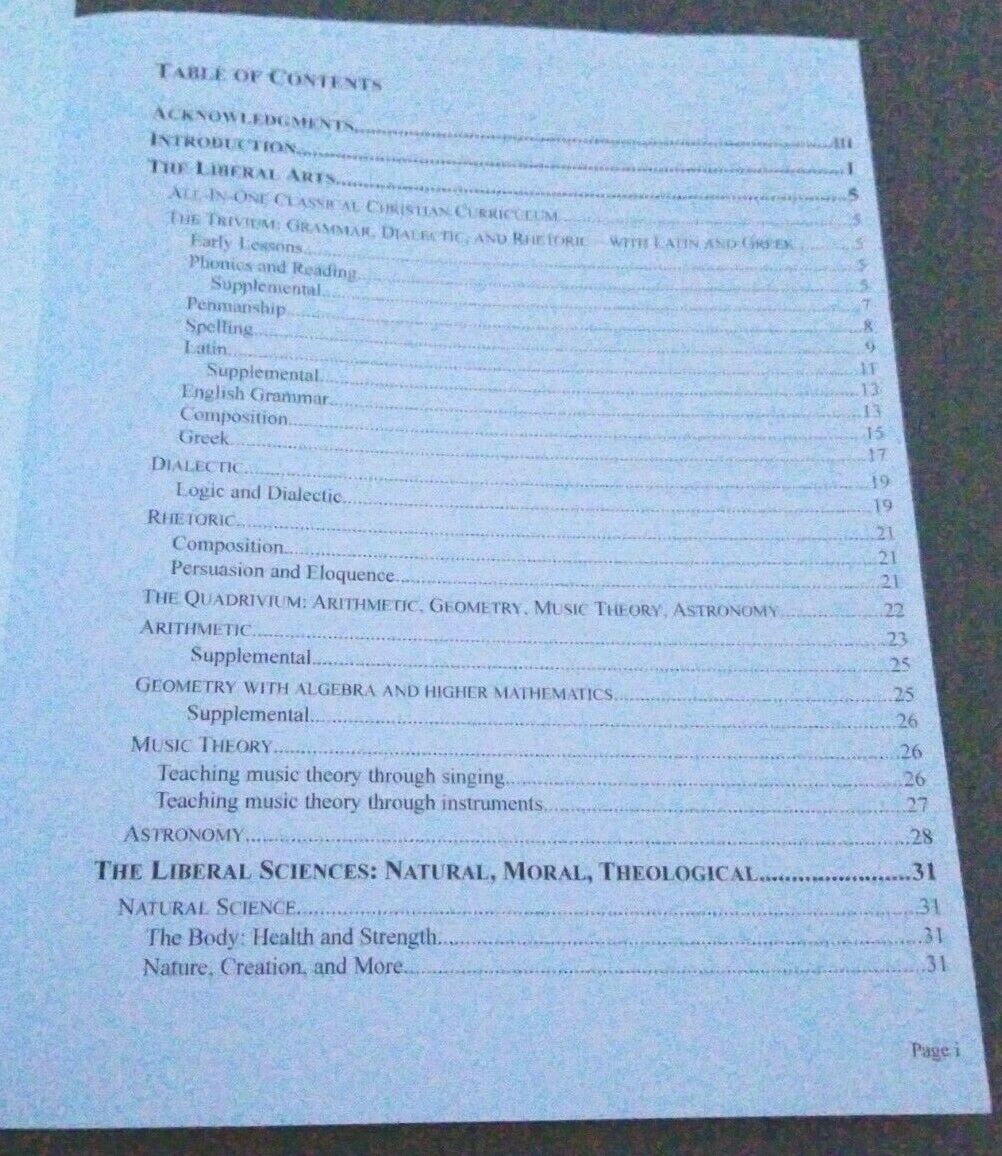 Curriculum Resource Guide for Classical Lutheran Education ...