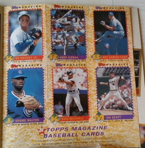 KEN GRIFFEY JR R.O.Y. CARD 1990 TOPPS MAG PREMIER ISSUE | eBay