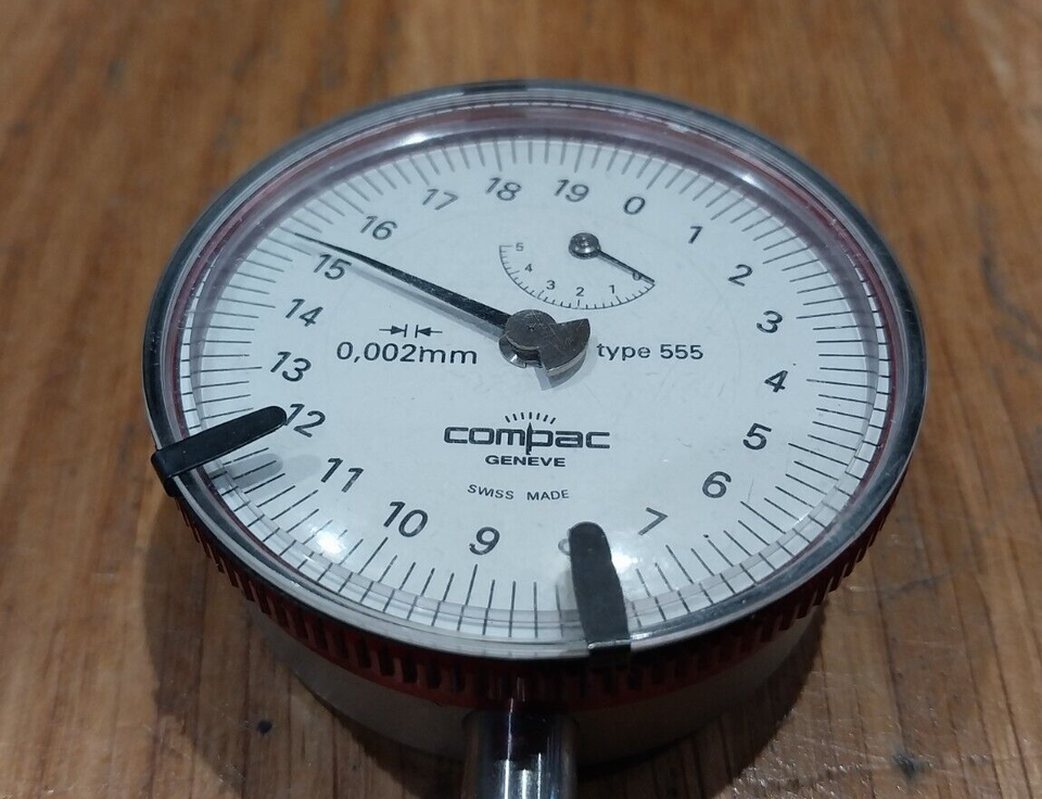 Compac Geneve Type 555 Precision Dial Indicator 0.002mm | eBay