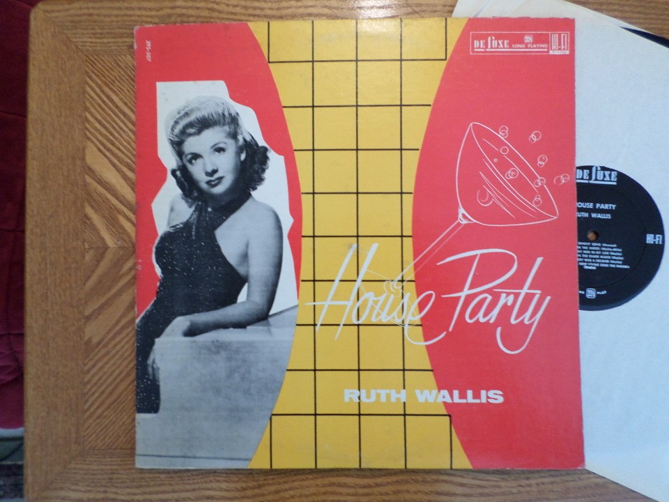 DELUXE LP DG MONO RECORD 395 507/RUTH WALLIS/ HOUSE PARTY/ EX+ 1955 | eBay