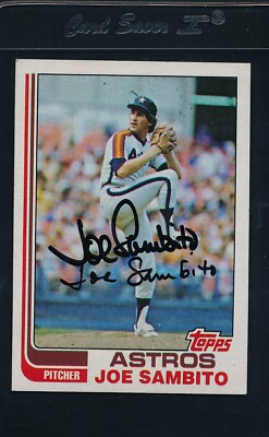 1982 Topps #34 Joe Sambito Astros Signed Auto *12150 | eBay