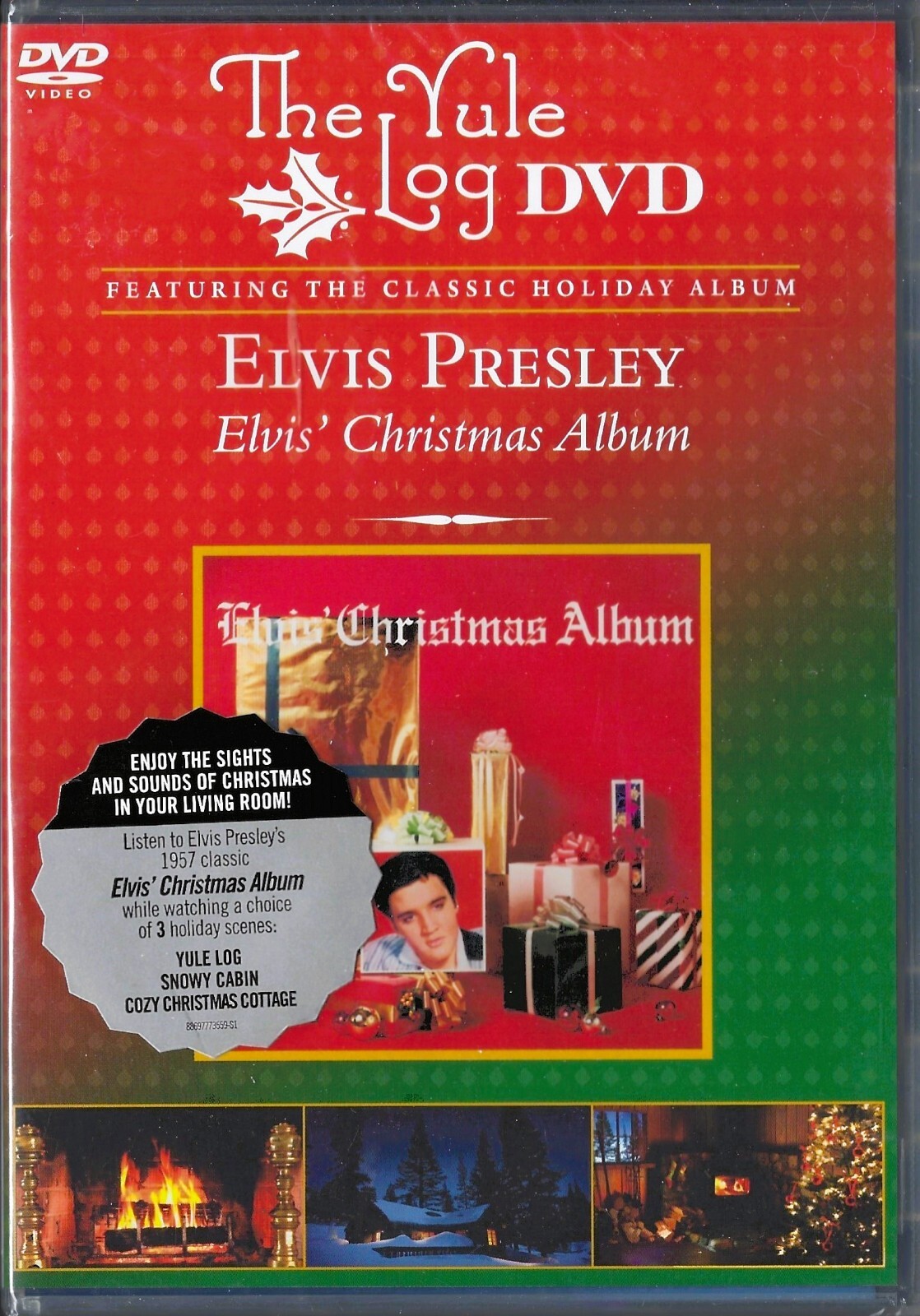 ELVIS PRESLEY-The Yule Log [DVD, 2010] Elvis' Christmas Album Factory ...