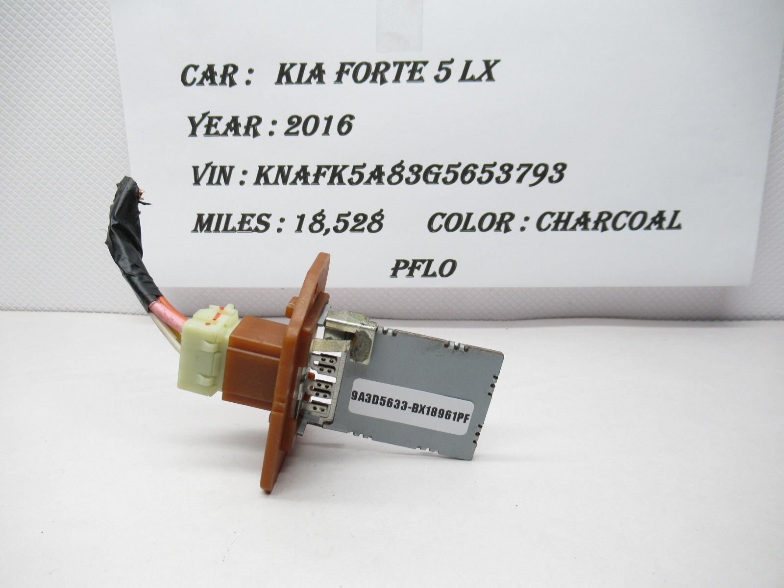 2014-2018 Kia Forte 5 LX Blower Motor Resistor 97128-A5000 OEM | eBay