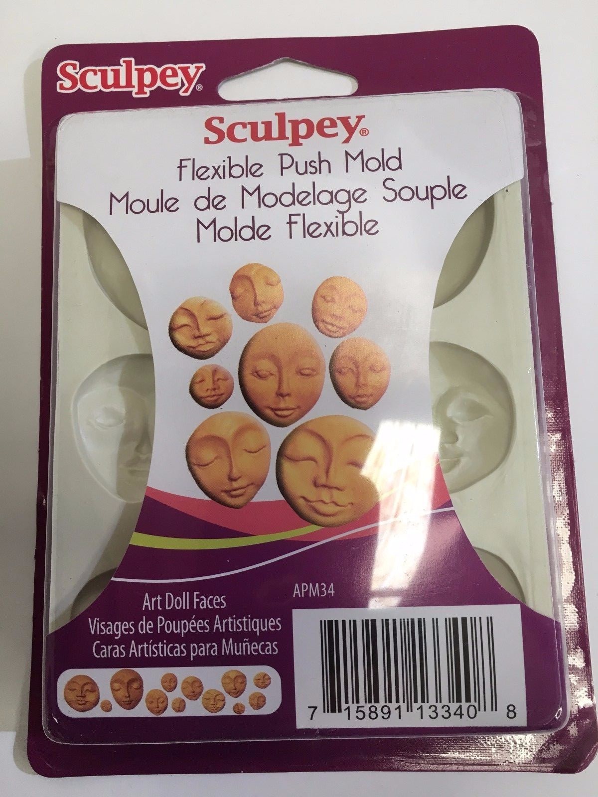 Sculpey Flexible Push Moulds Mini Figurine Molds Clay Plaster Craft ...