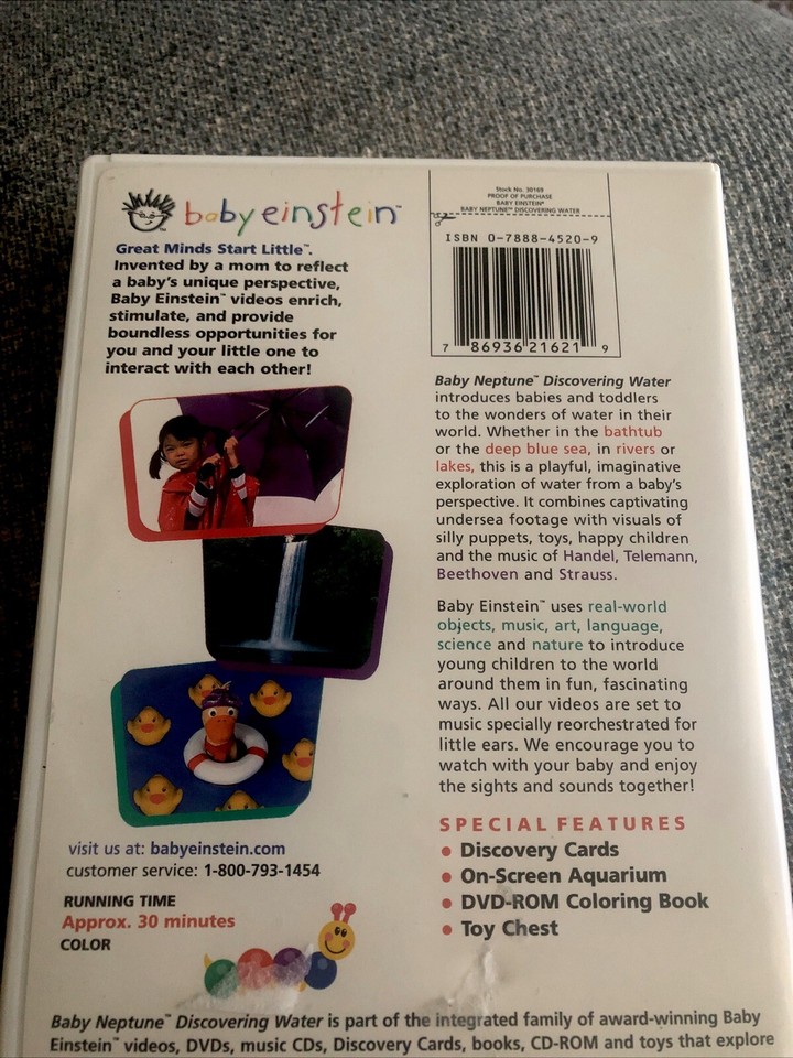 Disney's Baby Einstein: Baby Neptune Discovering Water DVD | eBay
