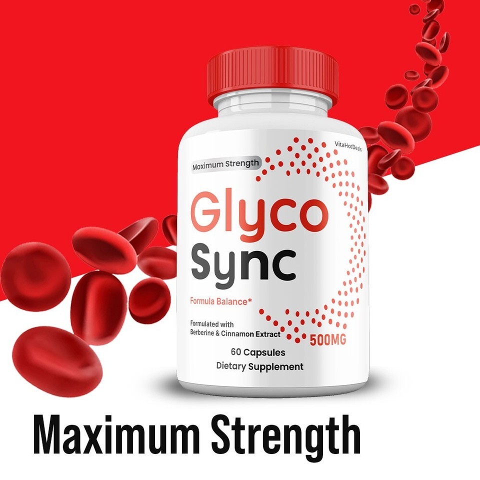 Glyco Sync Capsules, Max Strength, GlycoSync Blood Support Supplement ...