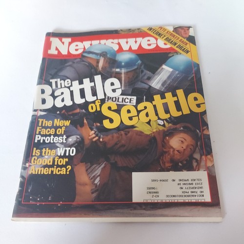 1999 December 13, NEWSWEEK Magazine, The Battle Of Seattle (CP27) | eBay