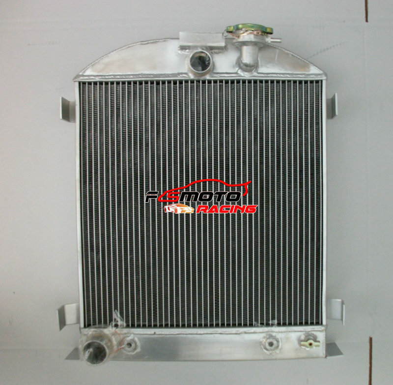 62mm 3 Row All Aluminum Radiator For Ford Chopped Ford Engine AT/MT ...