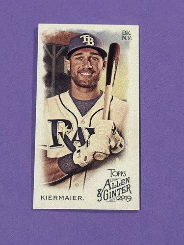 2019 Topps Allen & Ginter Kevin Kiermaier Mini A&G Back #253 Tampa Bay ...