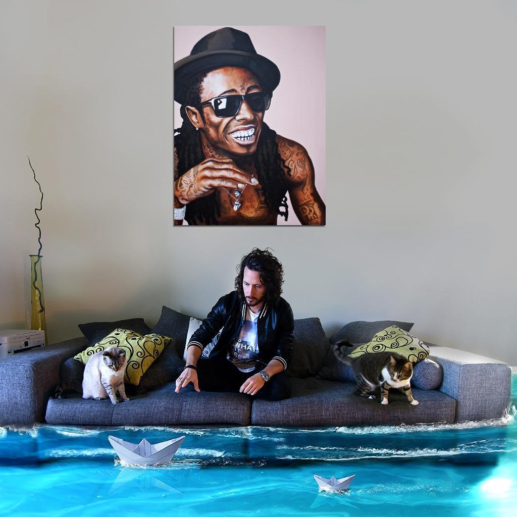 V1753 Lil Wayne Painting Art Hip Hop Rapper Music Decor WALL POSTER ...