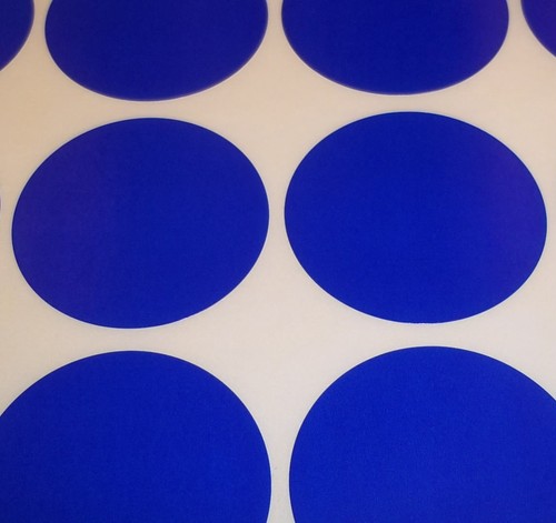 500 Dark Blue 13mm 1/2 Inch Colour Code Dots Round Stickers Sticky ID ...