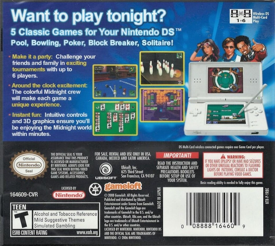 Midnight Play Pack NDS (Brand New Factory Sealed US Version) Nintendo ...