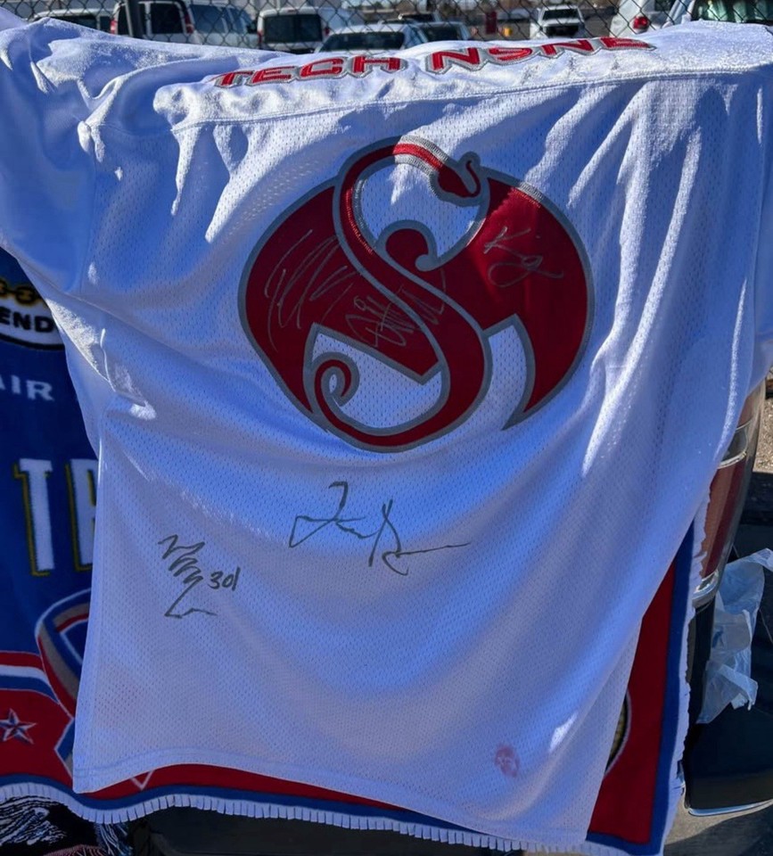 Vtg Tech N9ne Strange Music Jersey Sz XL Hip Hop White Football ...