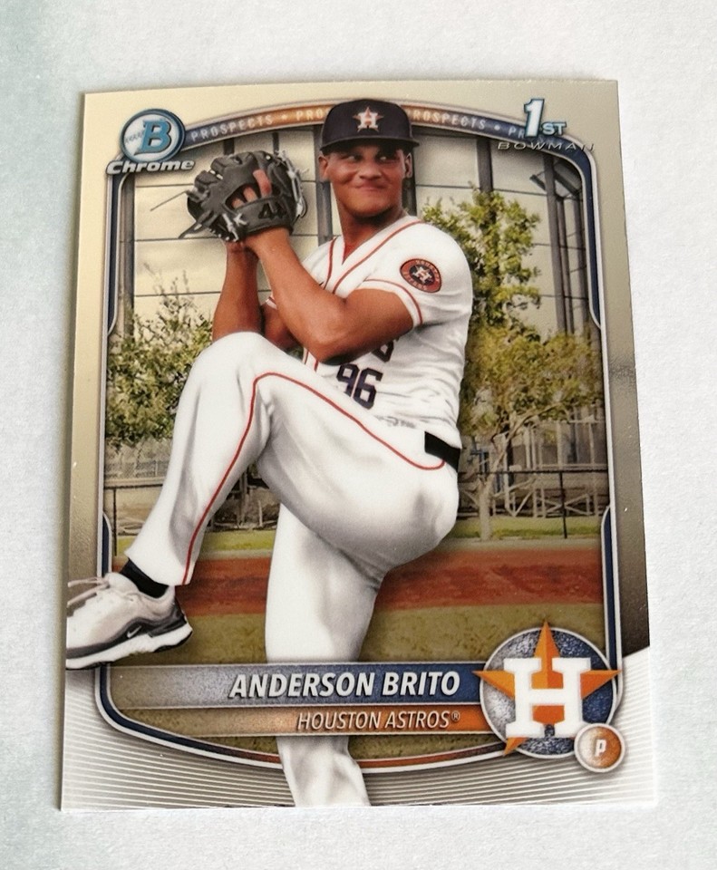 Anderson Brito 2025 Bowman Chrome Prospects 1st #BCP-98 Houston Astros ...